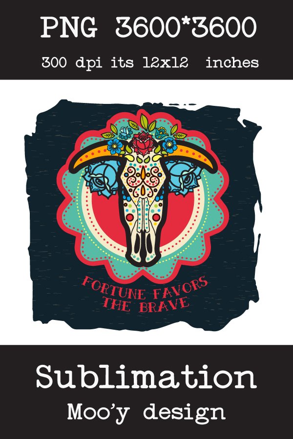 Sublimation design Bull | cow skull (1106845)