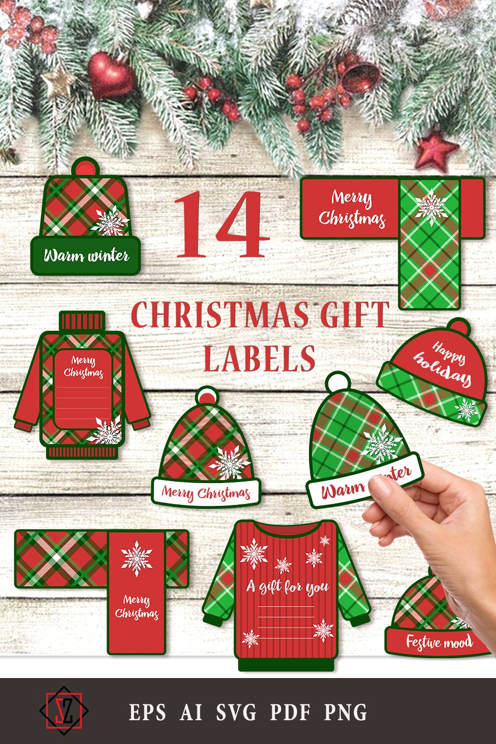 Christmas gift labels