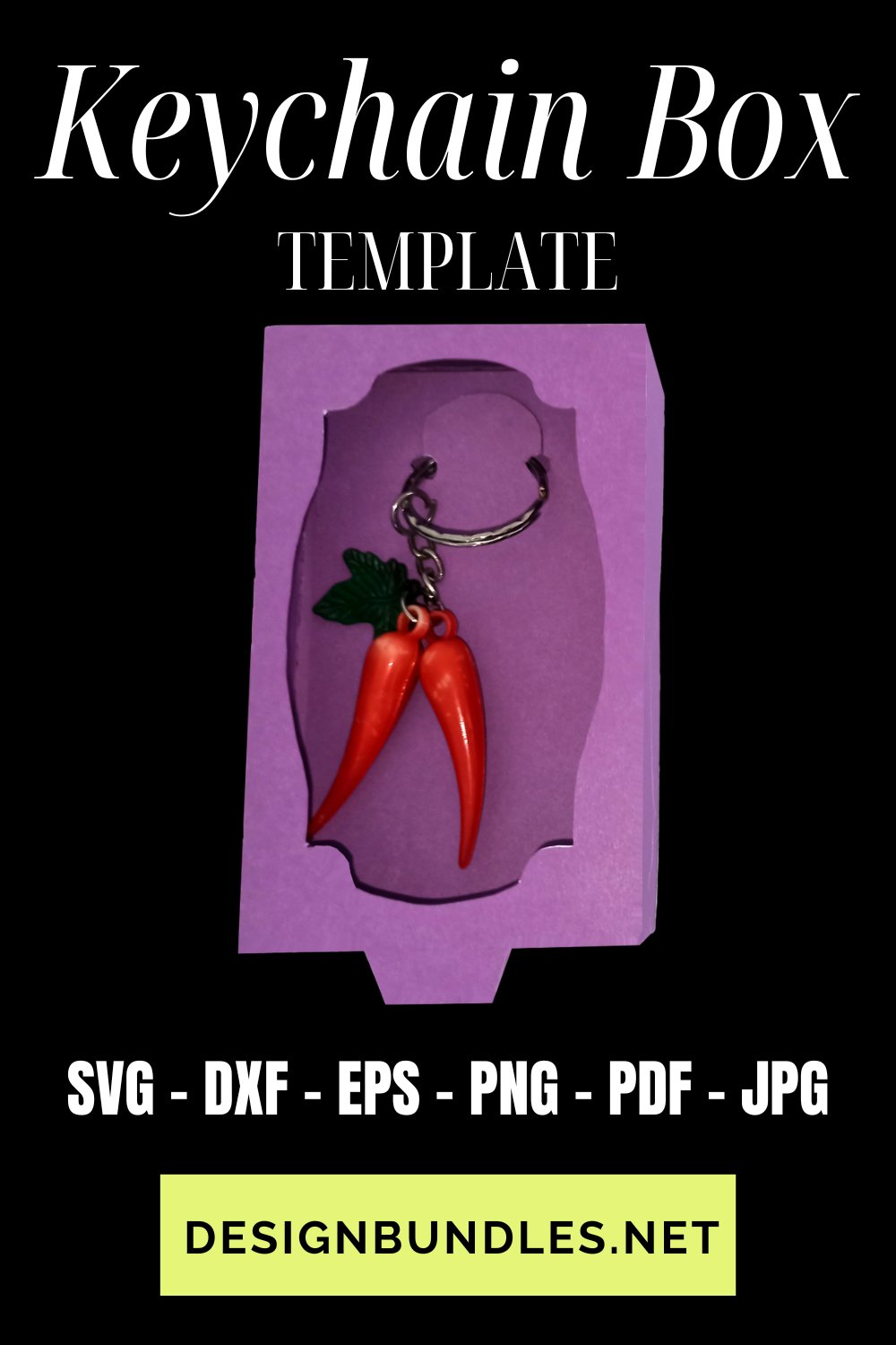 Keychain Box SVG Template Keychain Display Box SVG (2713079)