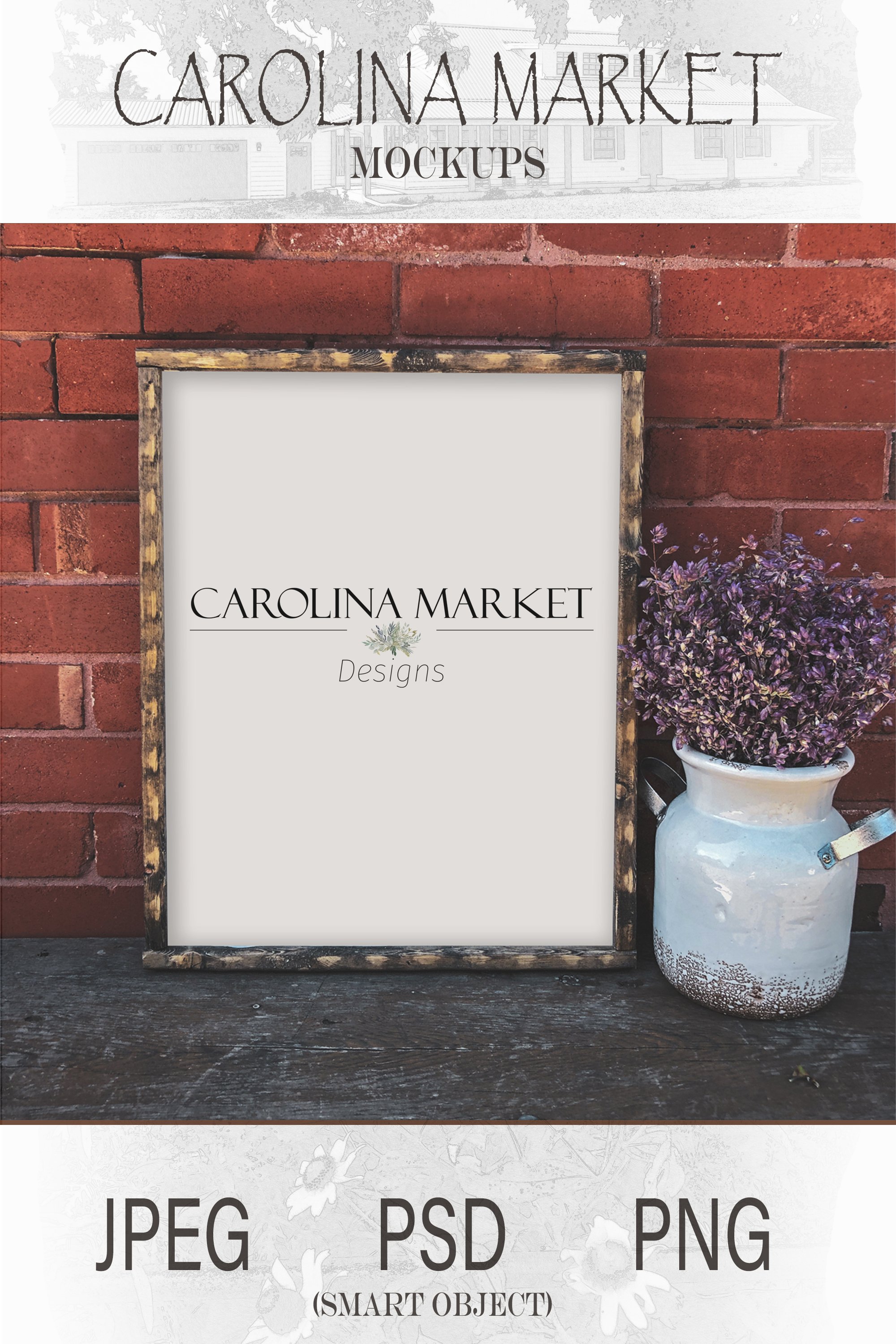 16x20 Smart Object Wood Sign Mockup | Digital (843139)