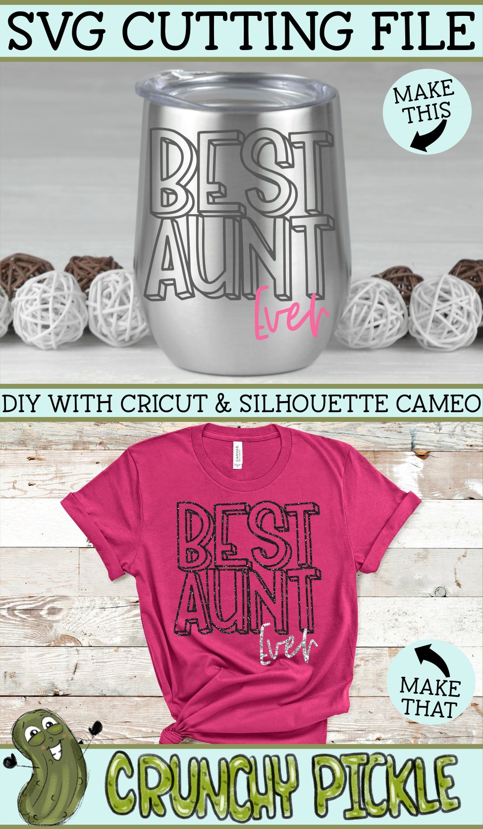Best Aunt Ever SVG