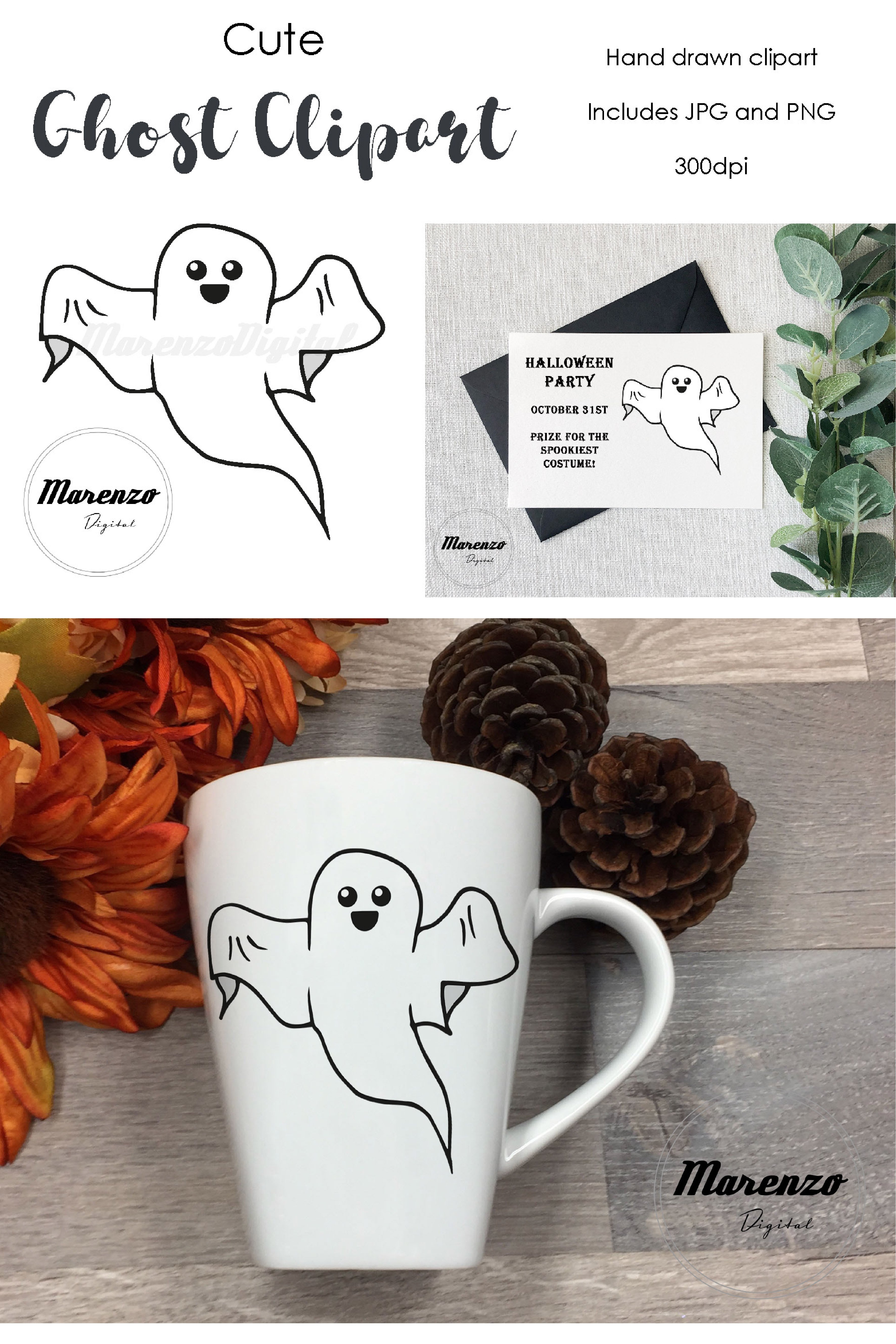 Cute Ghost Clipart (2284064)