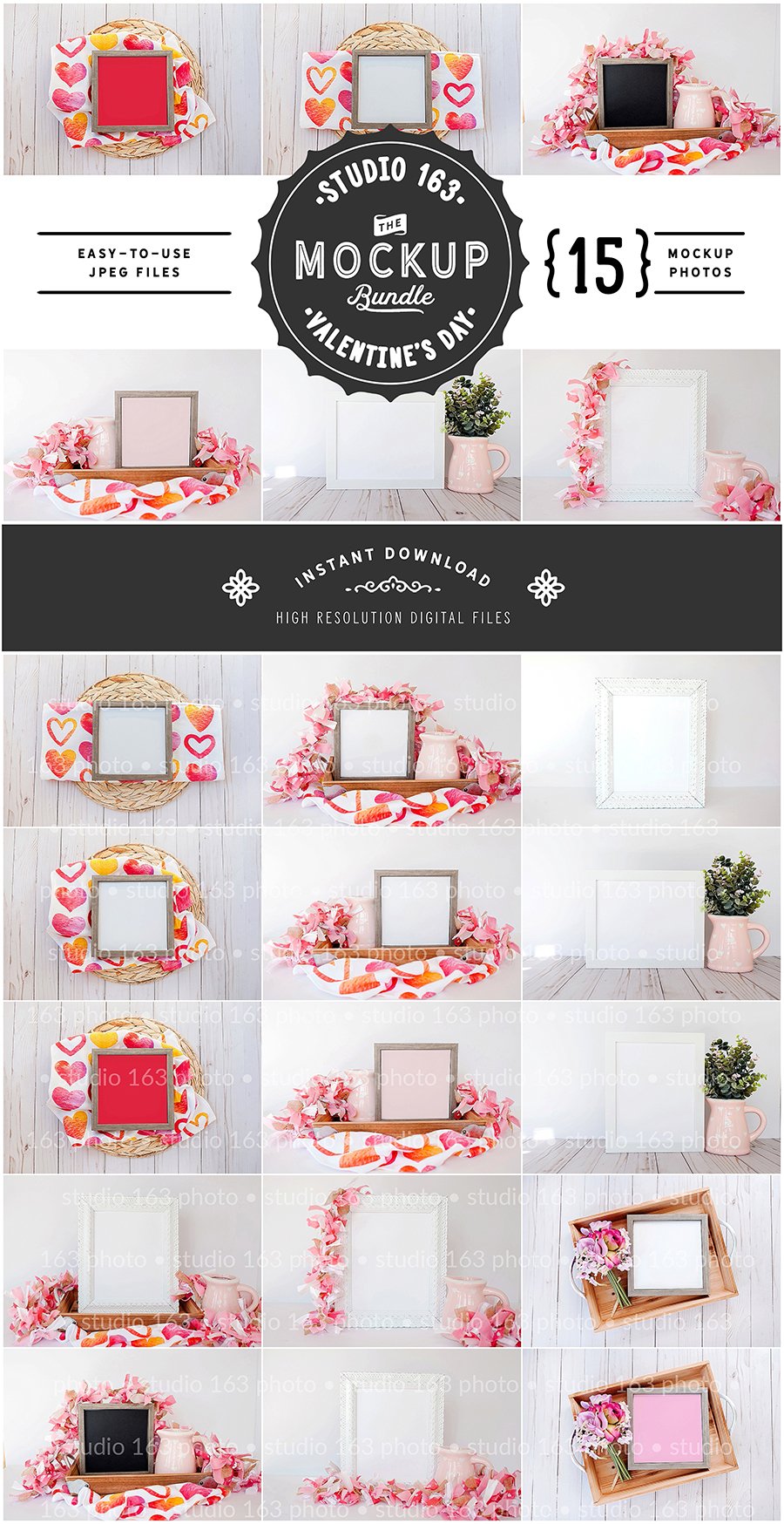 valentine mockup bundle