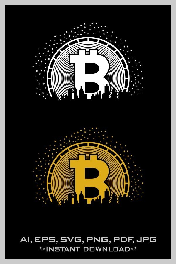Bitcoin SVG - Bitcoin City - Hustle svg - Bitcoin PNG