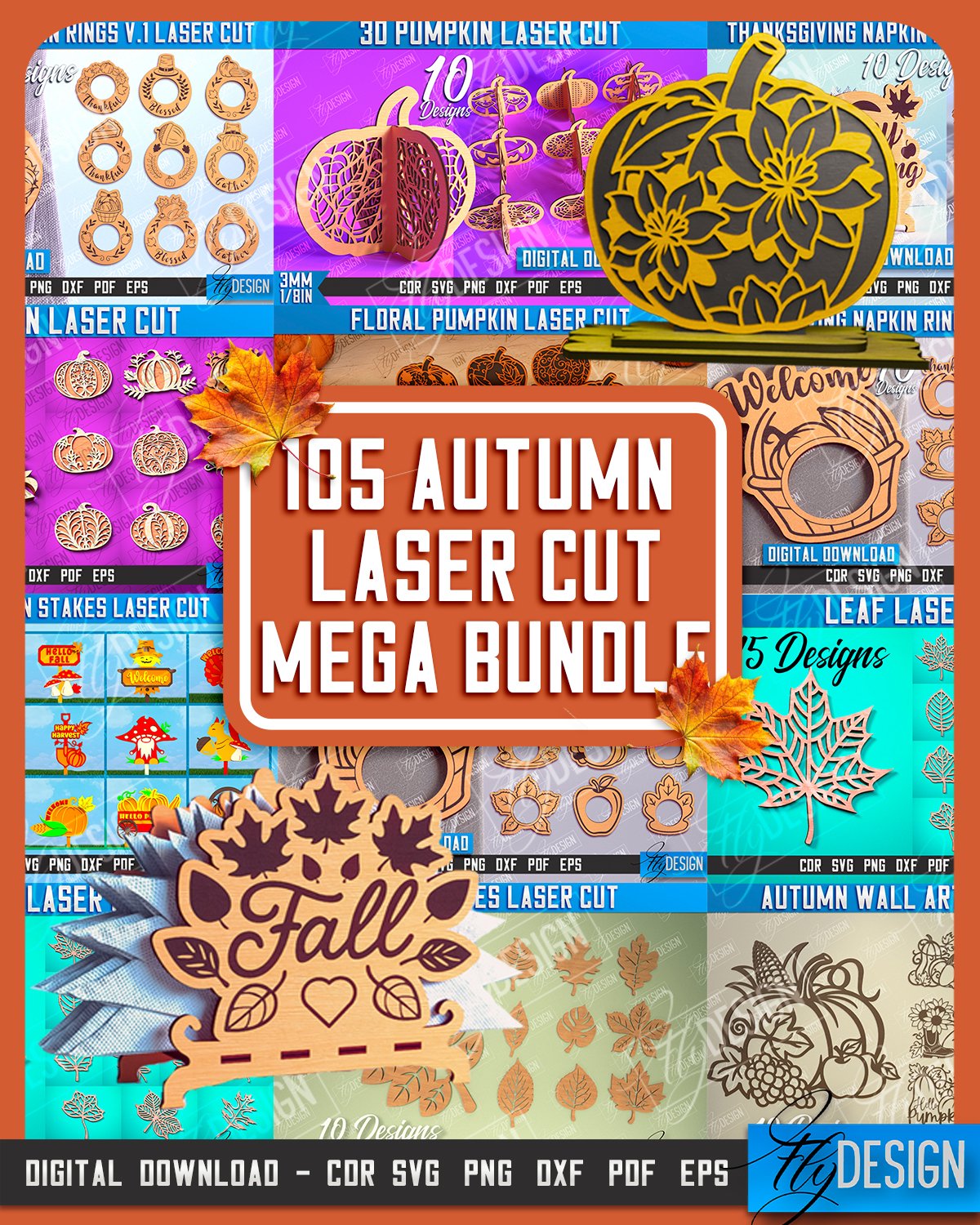 Fall Laser Cut Mega Bundle | Autumn Mega Bundle (4553178)