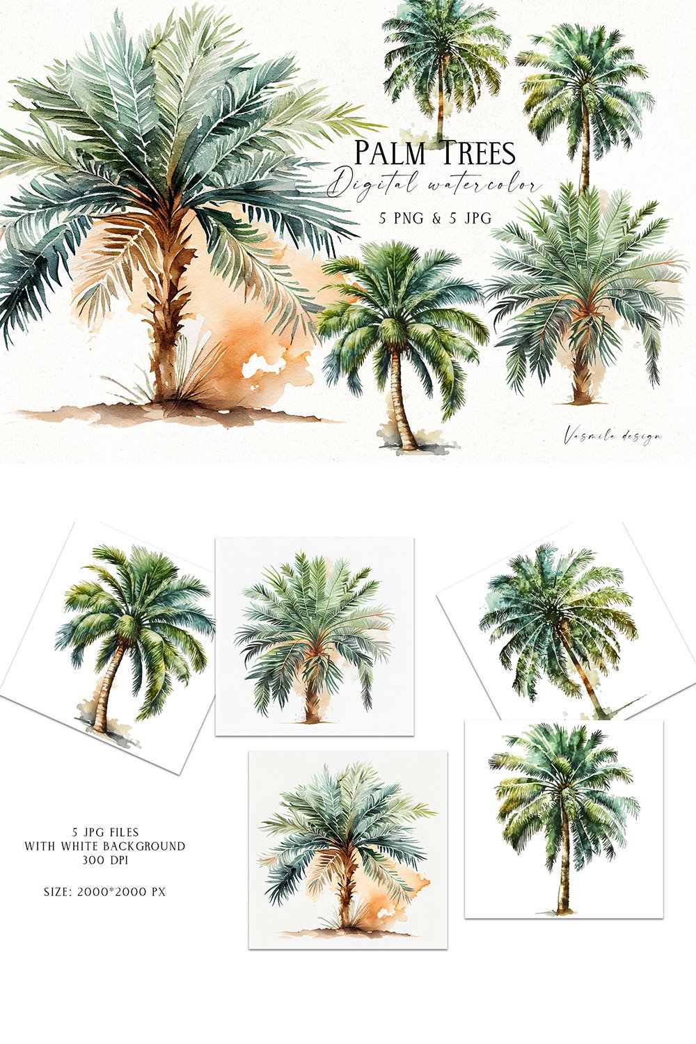 Watercolor palm tree (2405672)