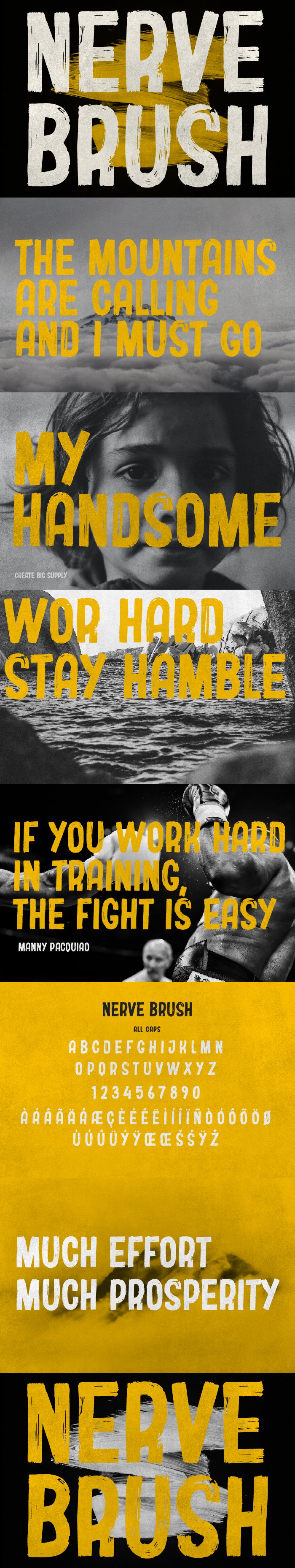 Invention - Sans Serif Brush Font