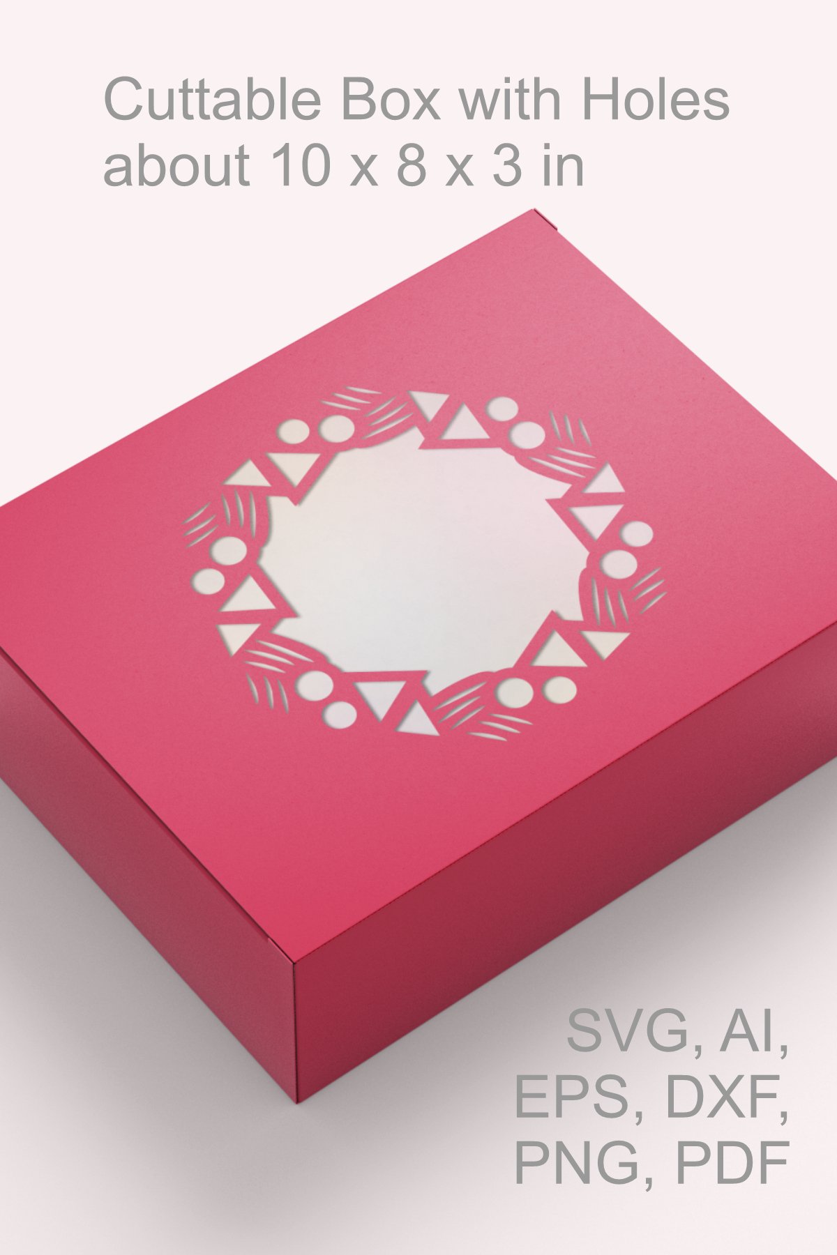 Geometric Ornaments Window Rectangular Gift Box Paper Cut