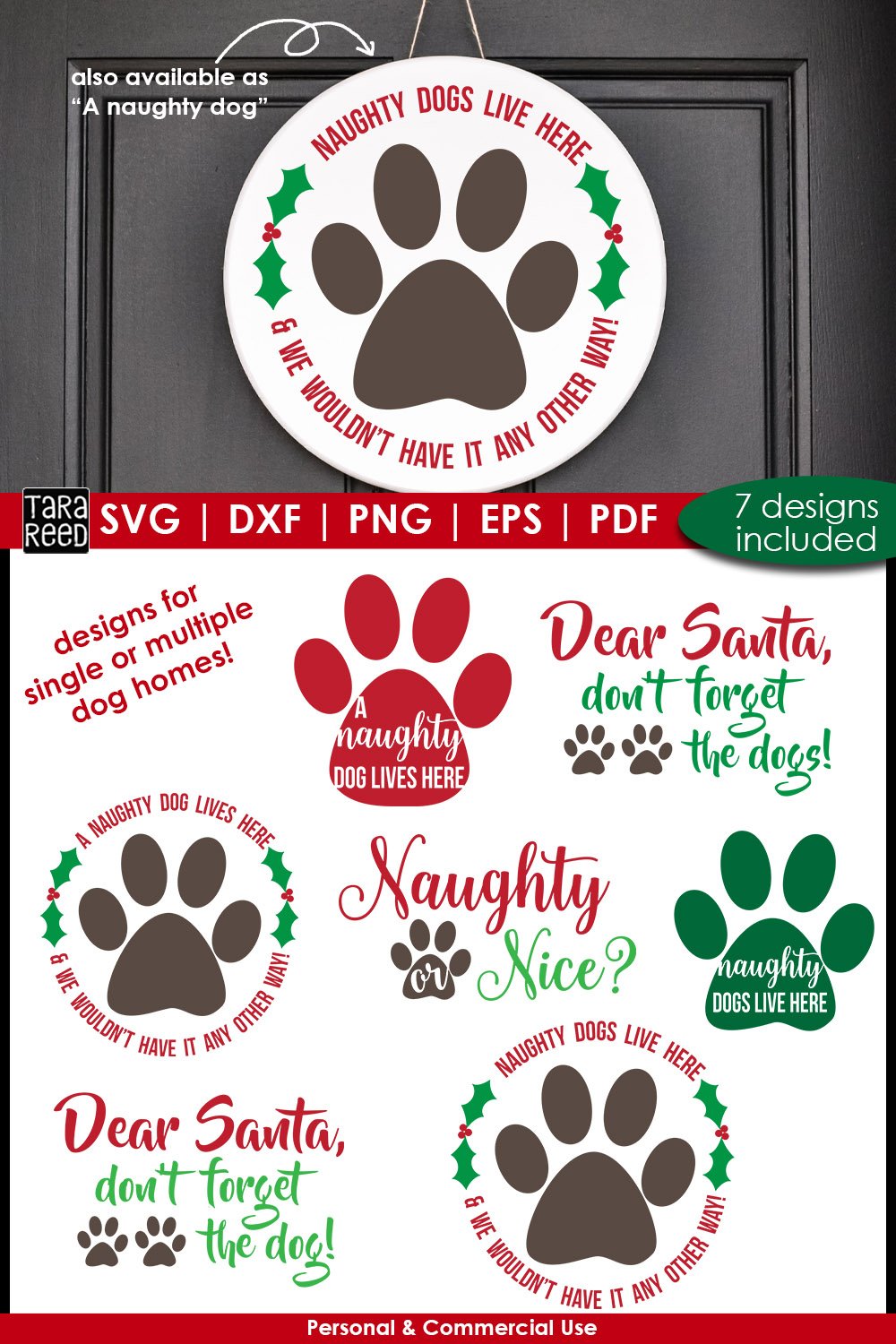 Dog Christmas - Christmas SVG and Cut Files for Crafters