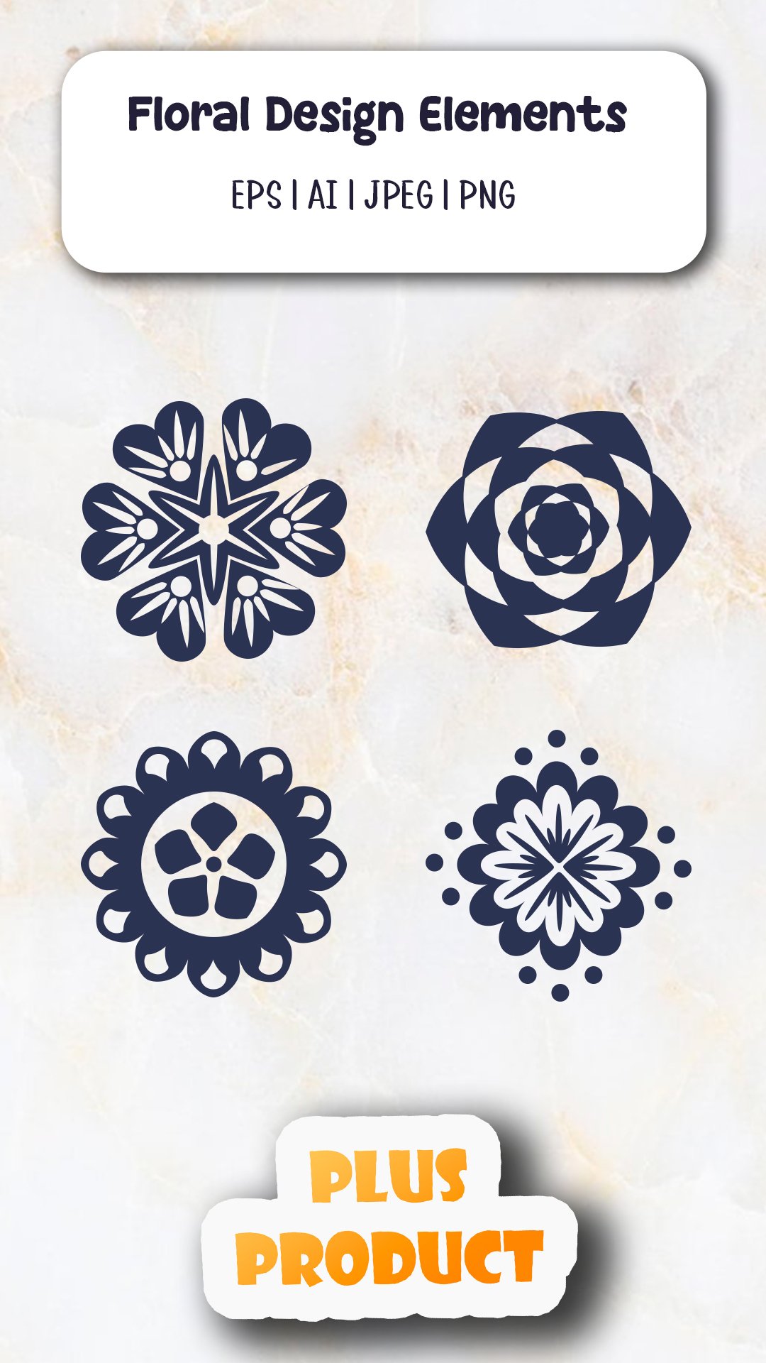 Decorative Flowers SVG | Floral Design Elements (4779977)