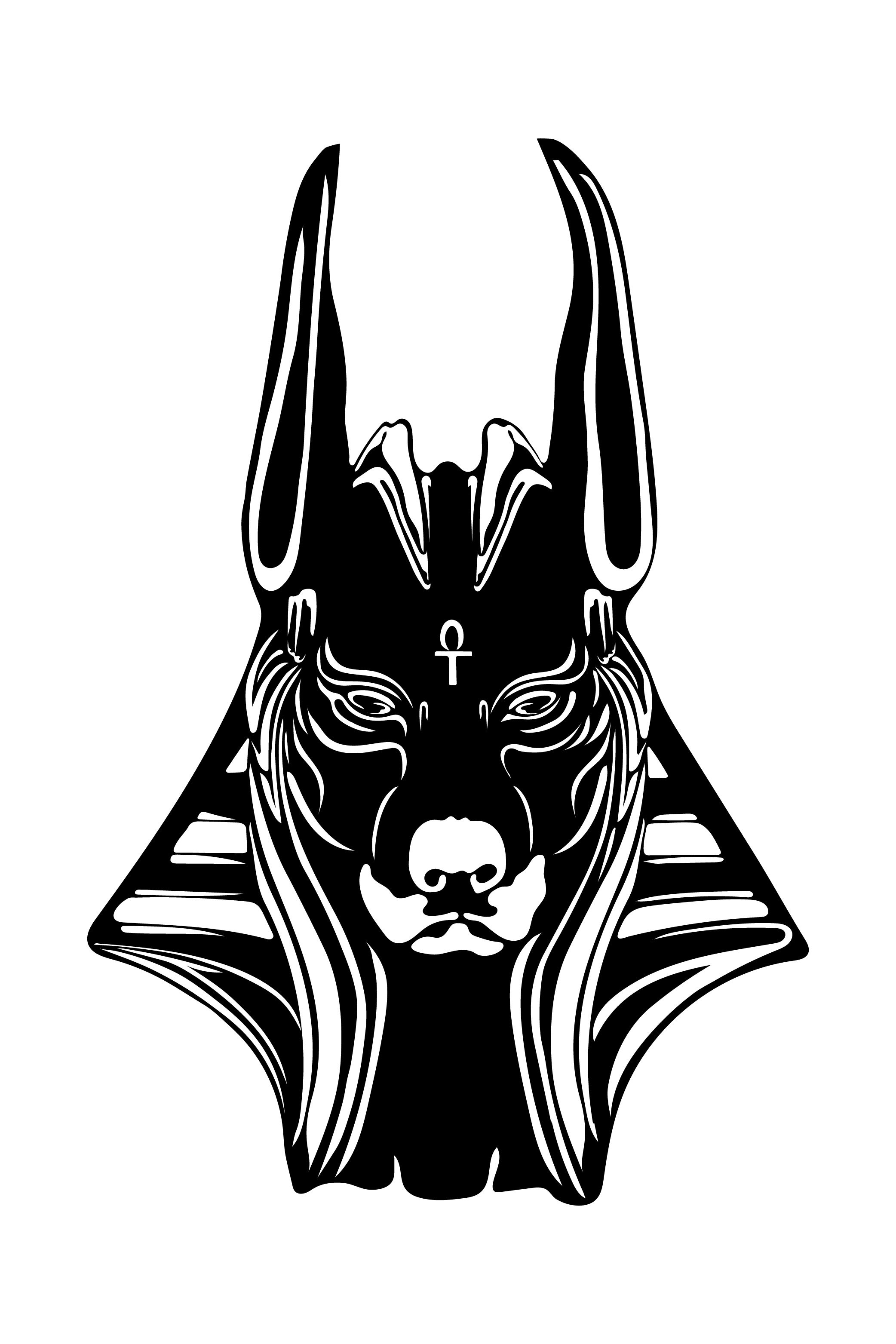 Anubis Svg/Jpg/Png/Ai/Egyptian gods/Vector Anubis