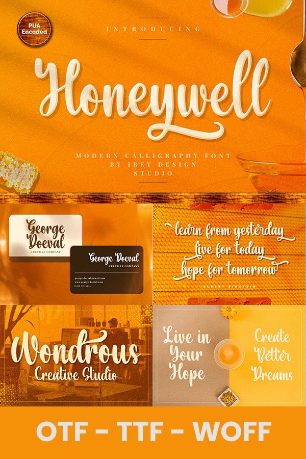 Honeywell - Modern Calligraphy Font
