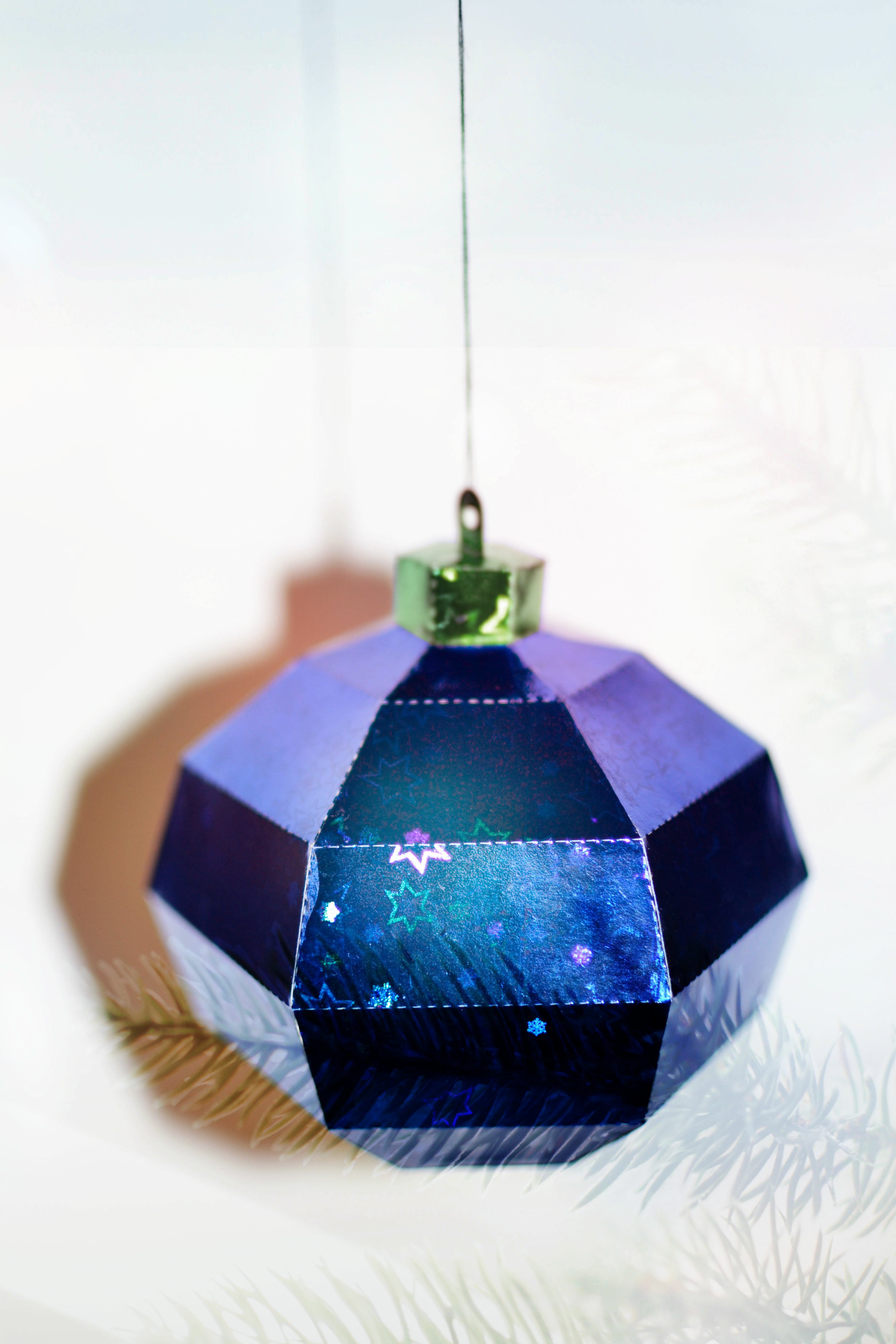 DIY Paper Christmas Ball 3D Papercraft Cricut svg