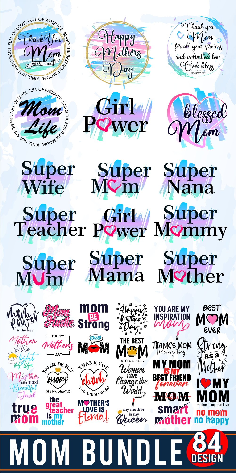 Mom bundle PNG Sublimation Design, Mothers Day svg, mom svg