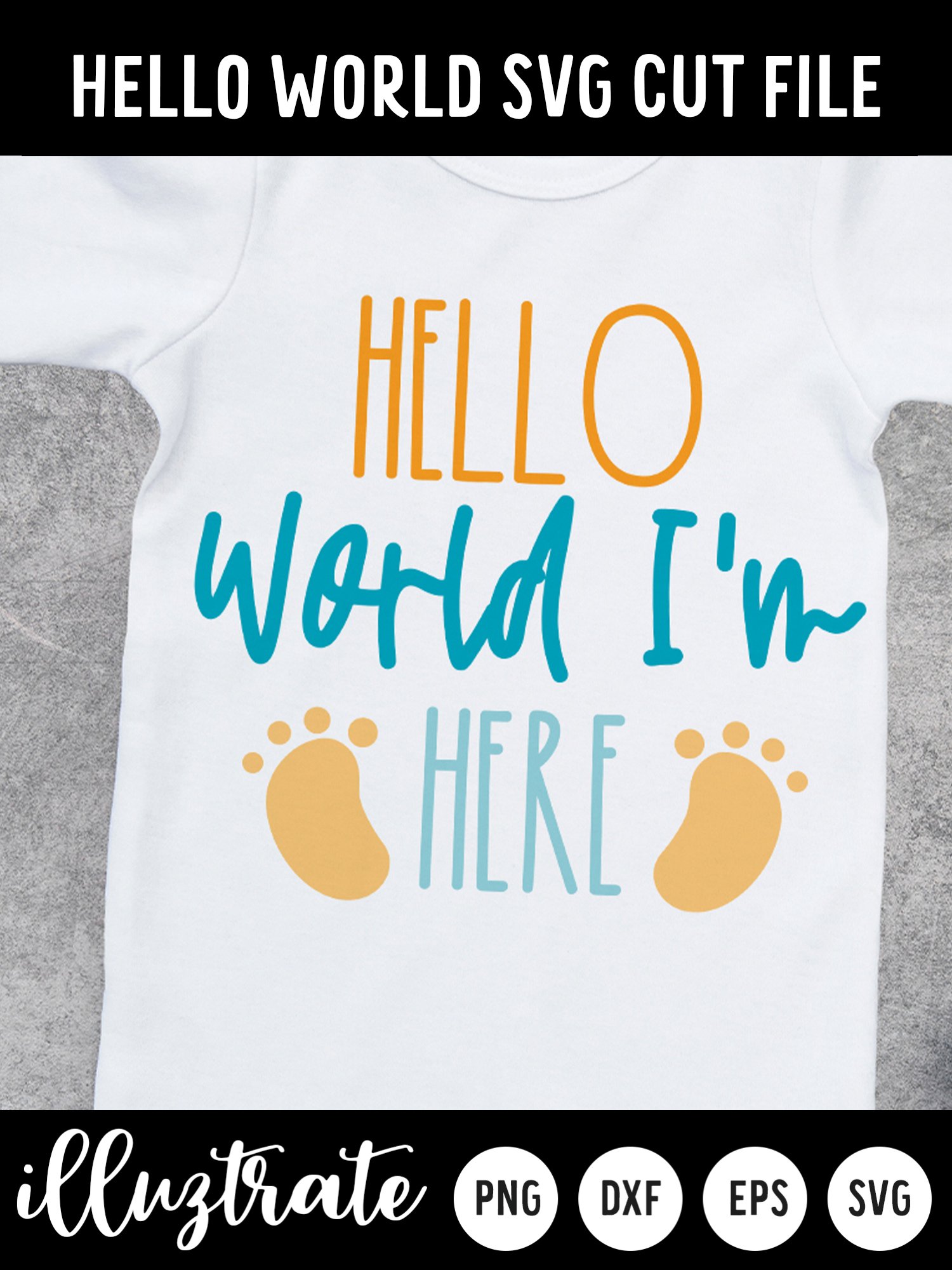 Hello World SVG Cut File