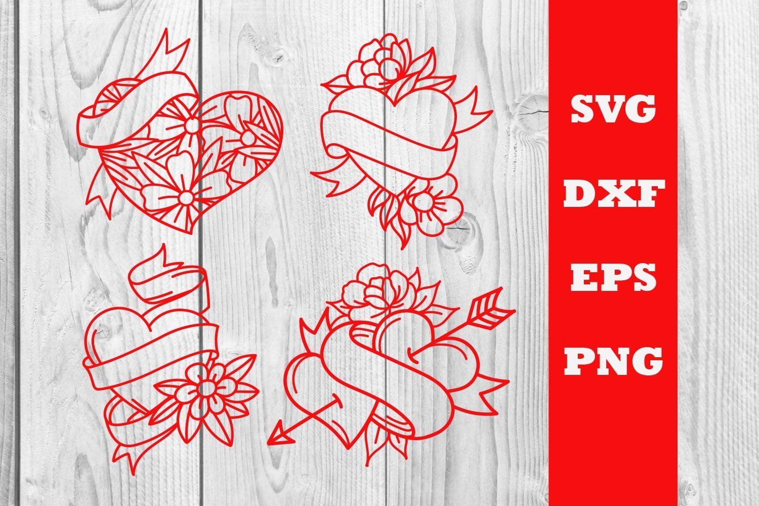 Love flower, heart monogram, valentine svg sublimation