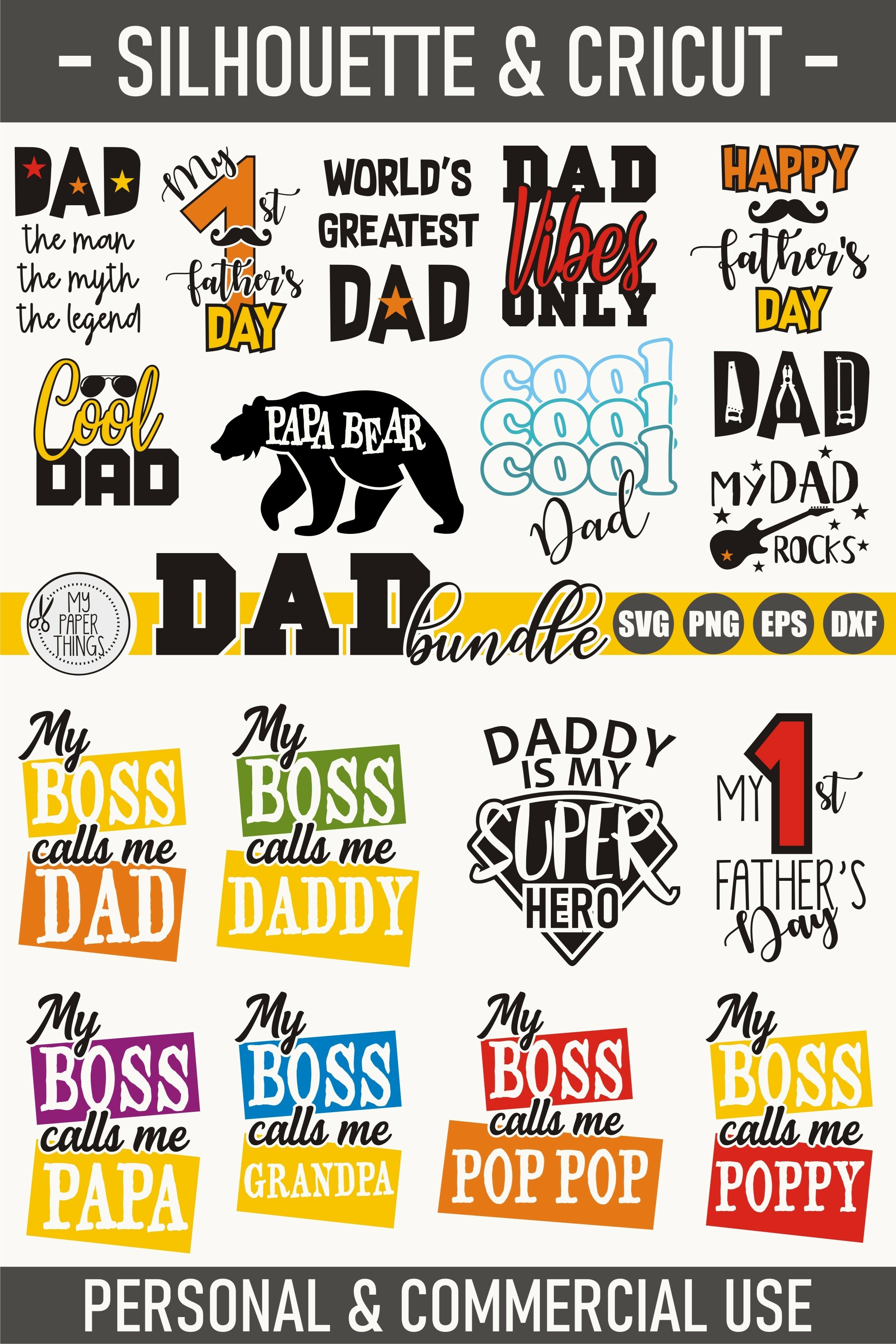 Father's day svg bundle, Dad svg cut files