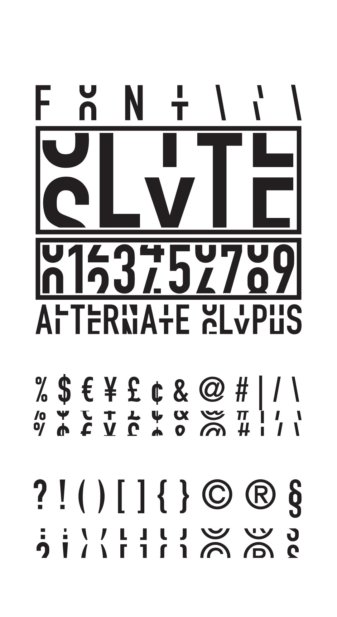 Slyte Font - based on old Slot Machine
