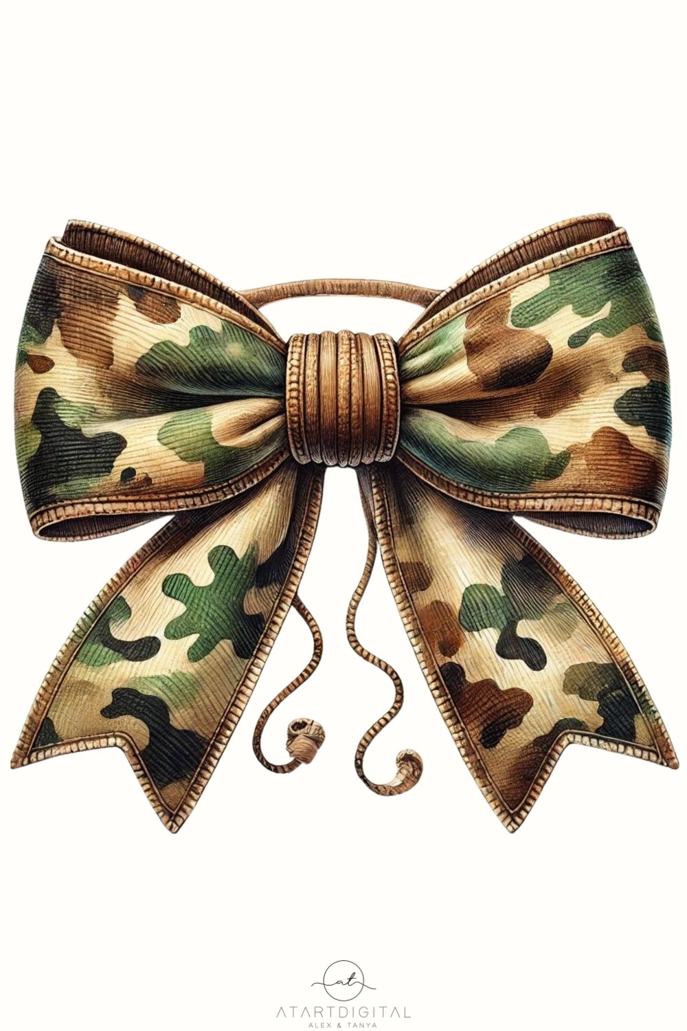 Camo Bow PNG, Sublimation Design for Duck Hunting, Digital