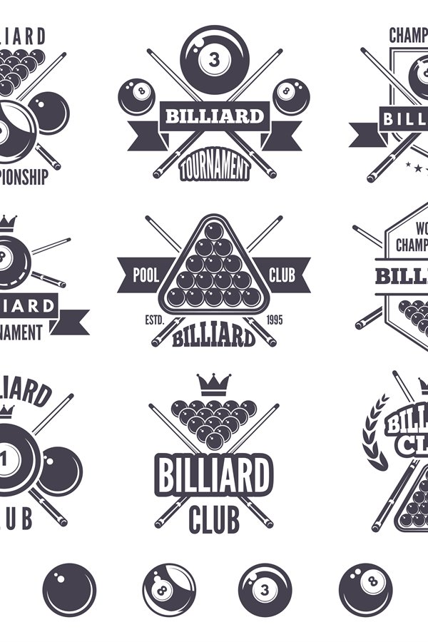 Logos set for billiard club