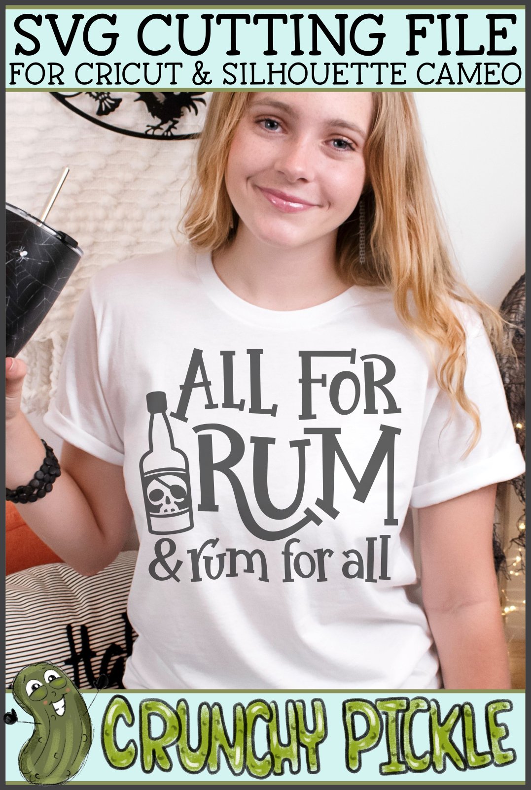 All For Rum Pirate SVG File