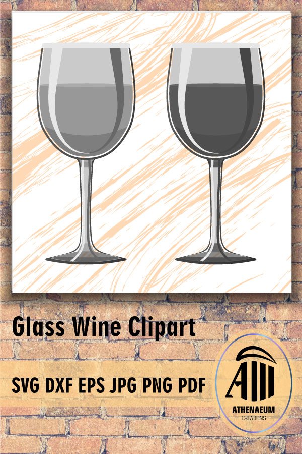 Wine Glass SVG cut file. Wine Monogram, Alcohol sublimation.