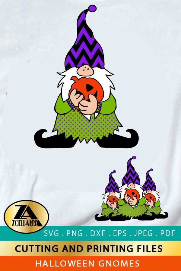 Halloween Gnome SVG PNG EPS DXF Gnomes SVG Gnomes SVG Cricut