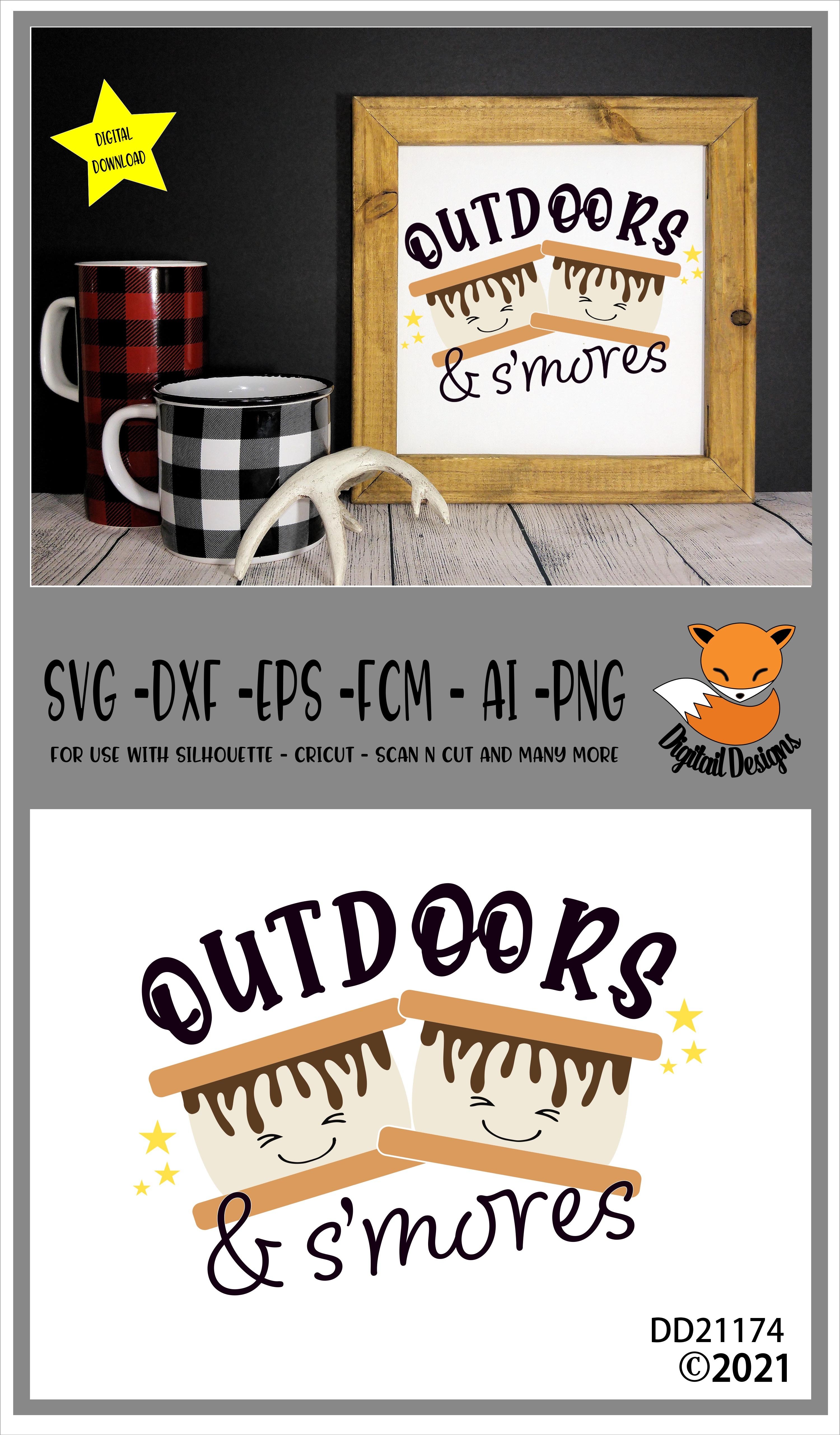Outdoors and S'mores Camping SVG