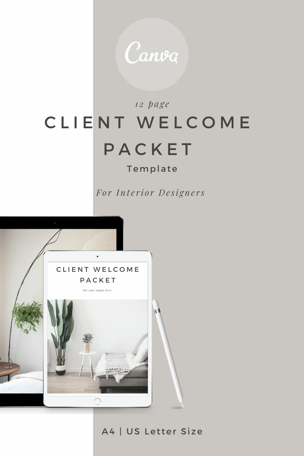 Interior Design Welcome Packet Canva Template