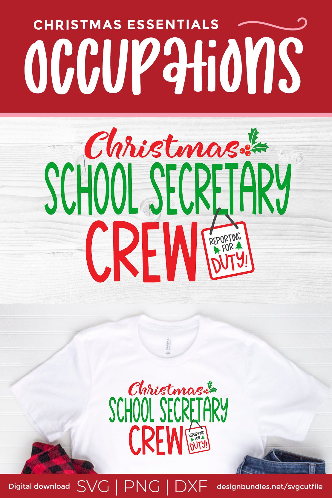 School Secretary Christmas svg, Christmas School Secretary