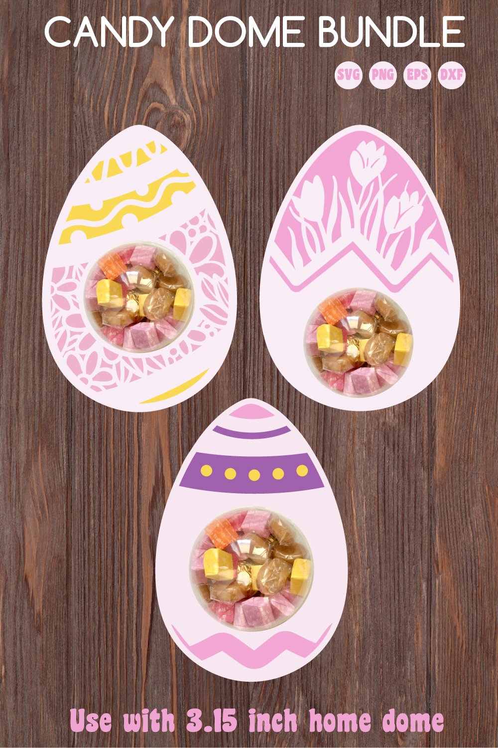 Easter Candy Dome Bundle| Candy Holders SVG | 3D Easter