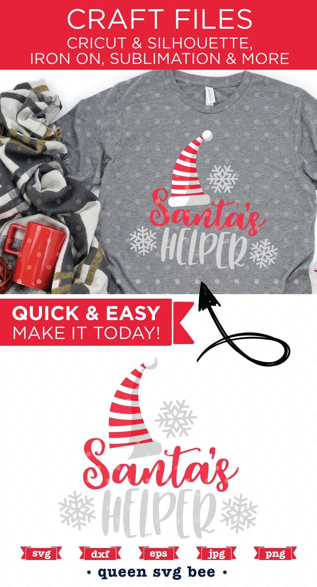 Santa's Helper SVG Design | Christmas SVG file