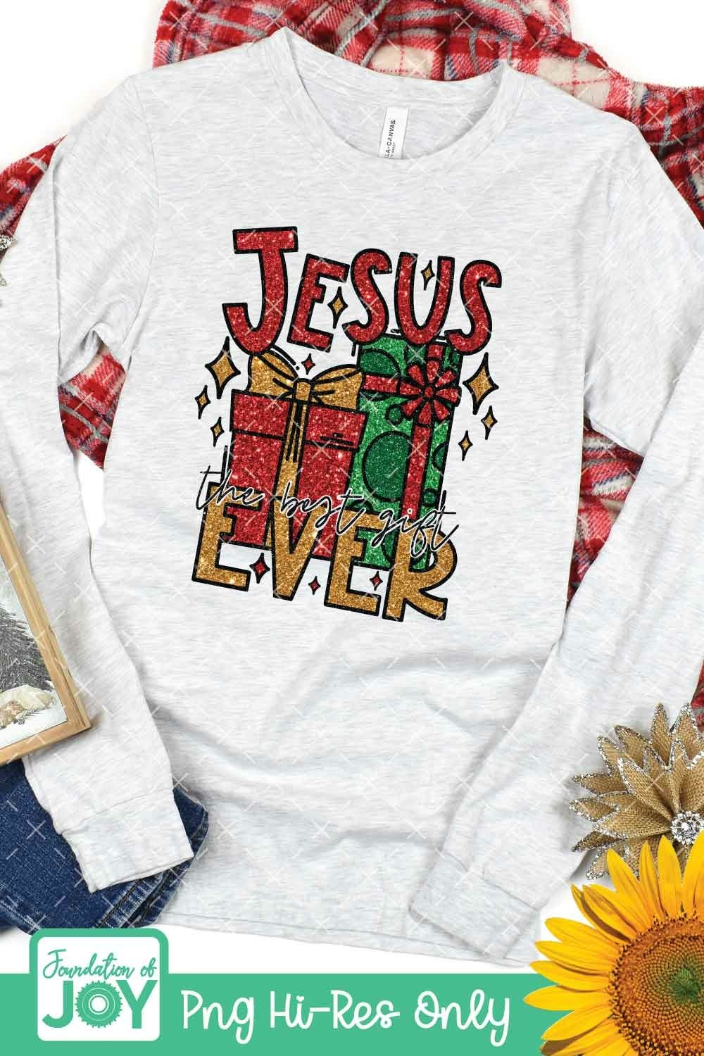 Jesus the best gift ever, Religious Christmas Png