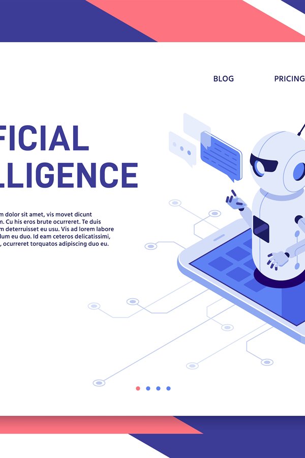 Mobile chatbot. Artificial intelligence chat assistant bot i