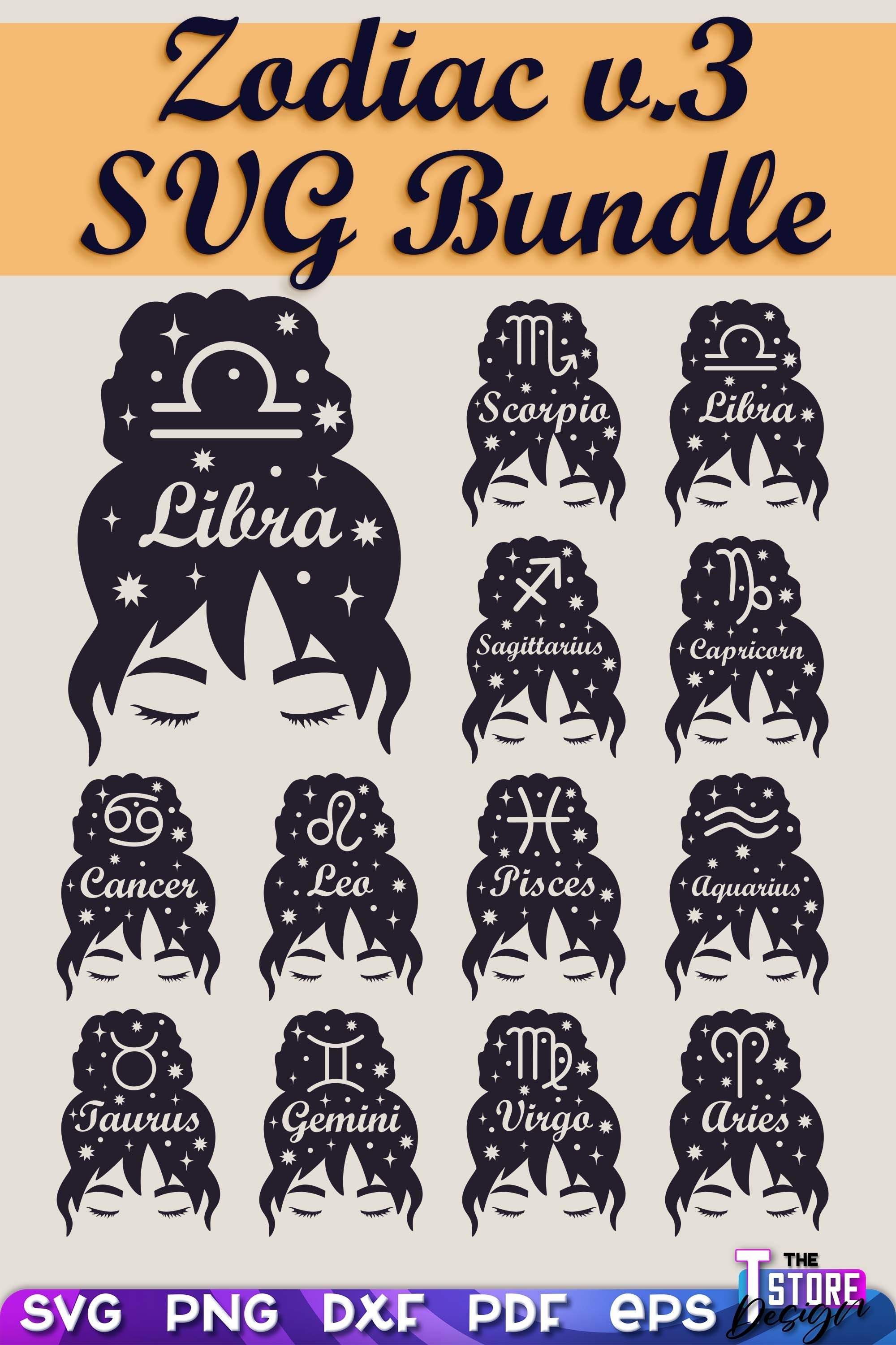 Zodiac SVG Bundle|Zodiac Signs SVG (2864771)