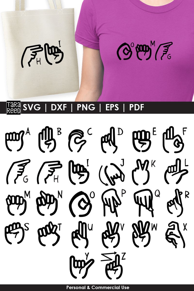 American Sign Language Alphabet Bundle