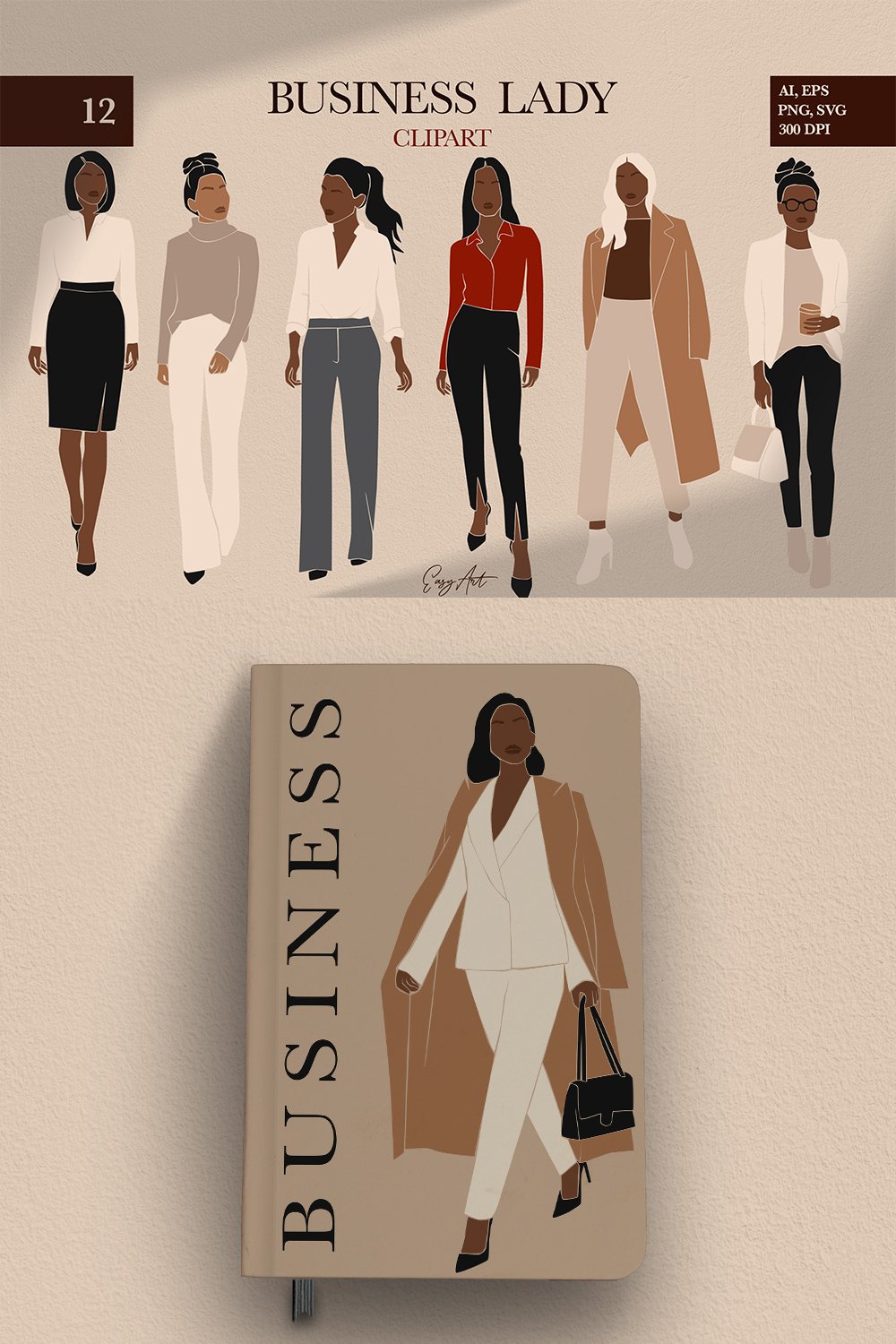 Business Lady SVG, Women clipart, Lady Boss PNG (2421141)