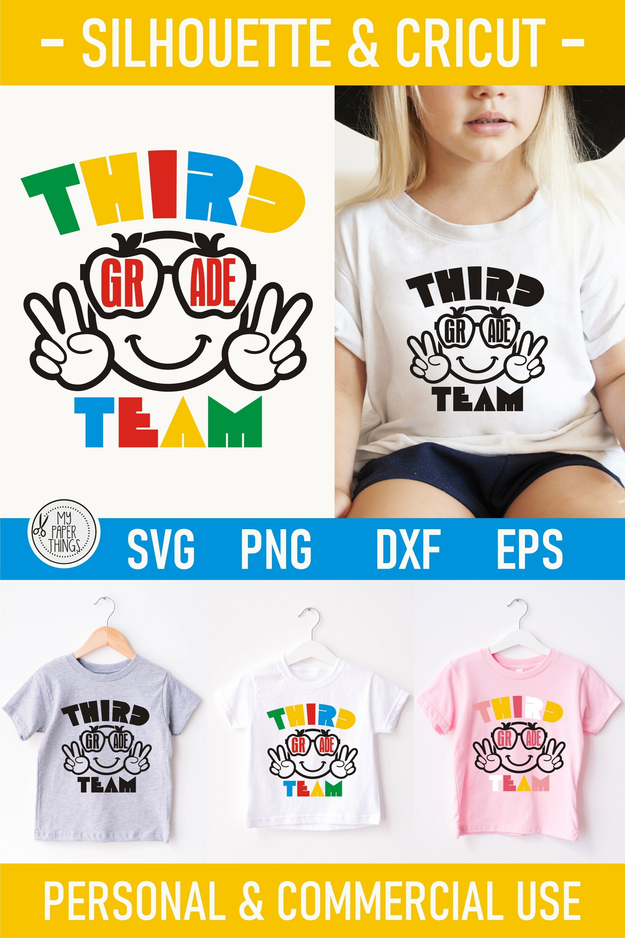 Third Grade Team Svg