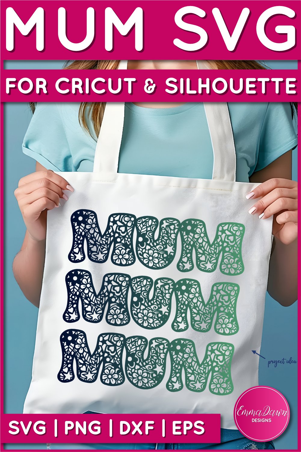Mum Decorative SVG – Perfect for Cricut & Crafting Projects