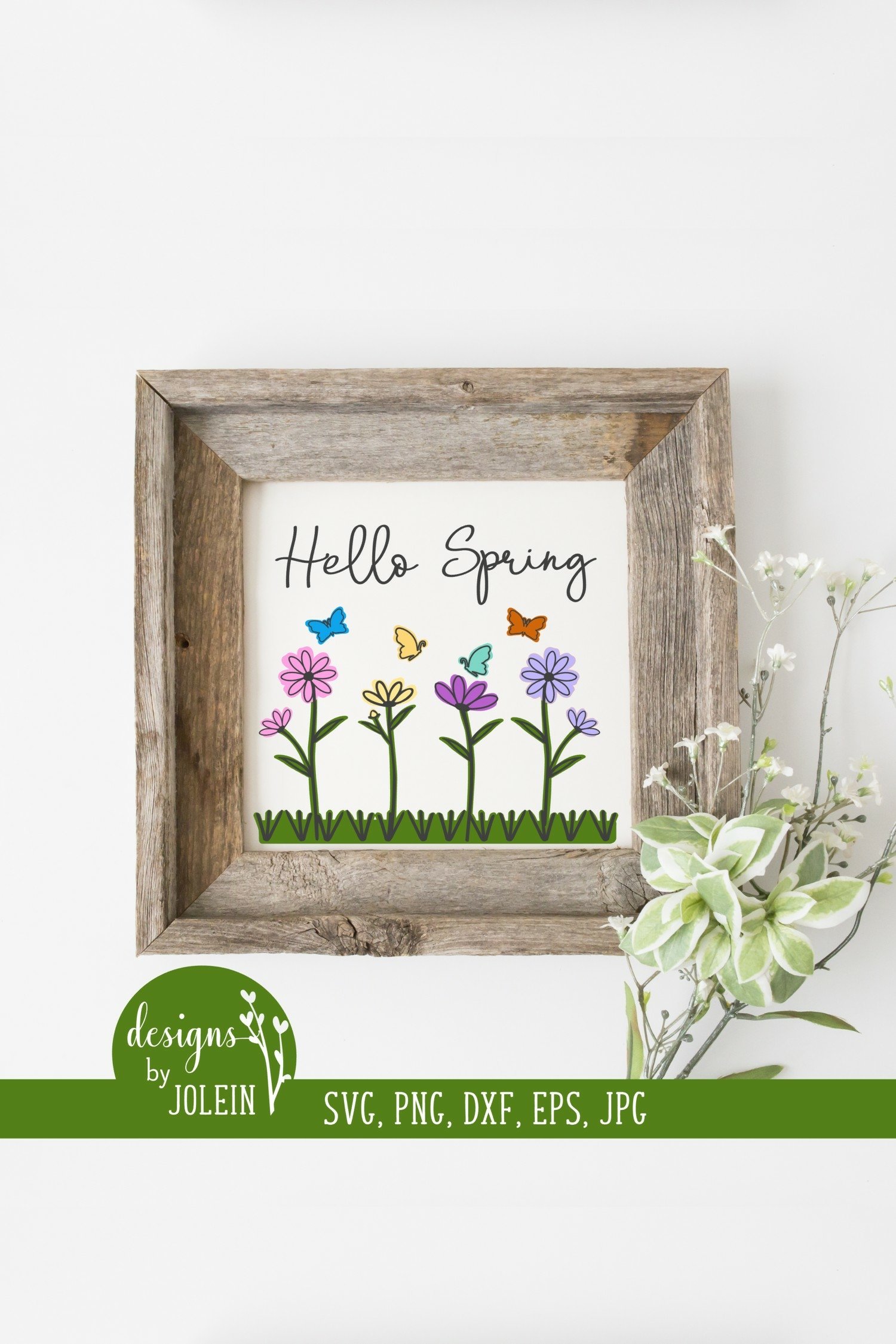 Watercolor Spring SVG, PNG, DXF, EPS, Sublimation, Printable