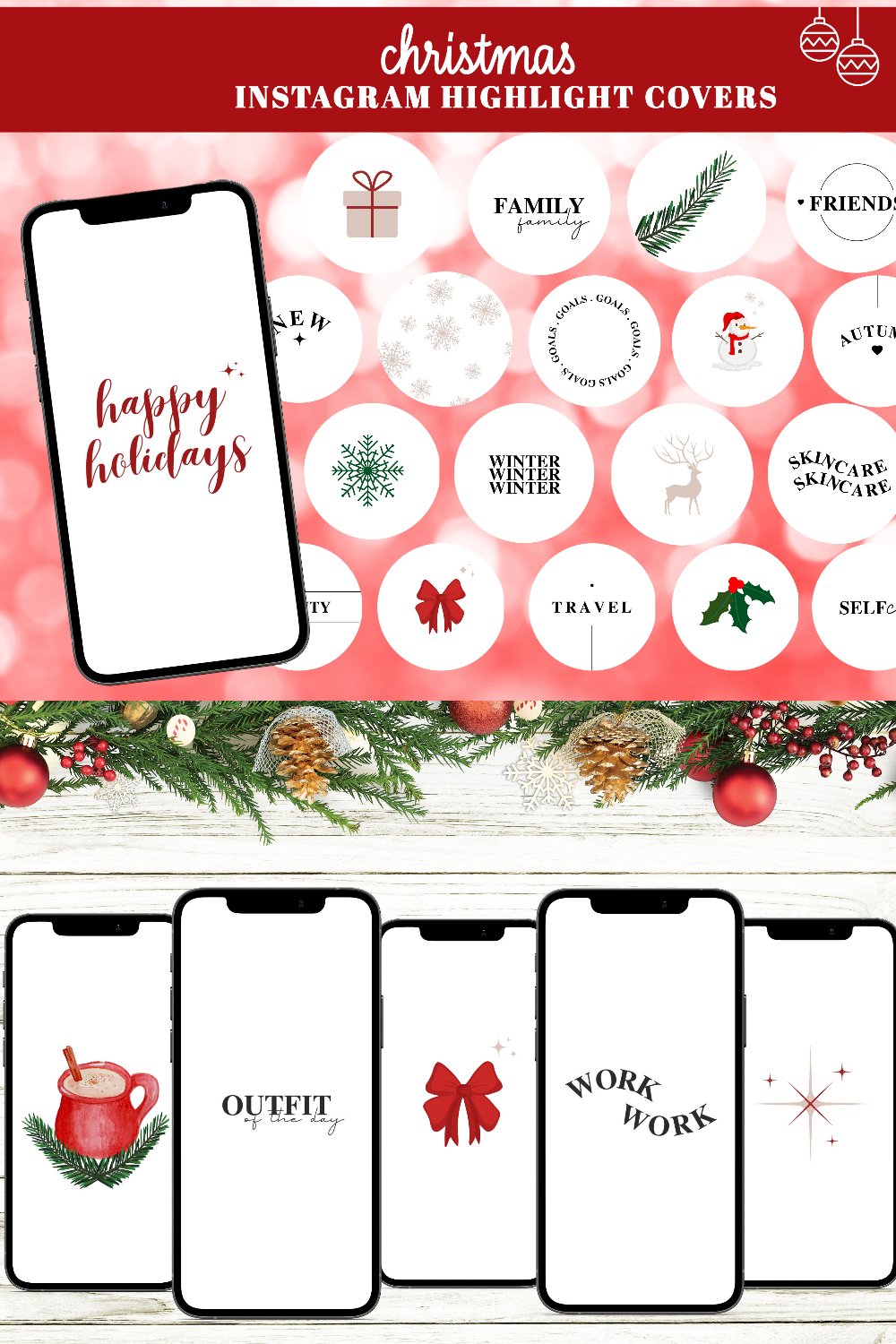 christmas instagram highlight covers