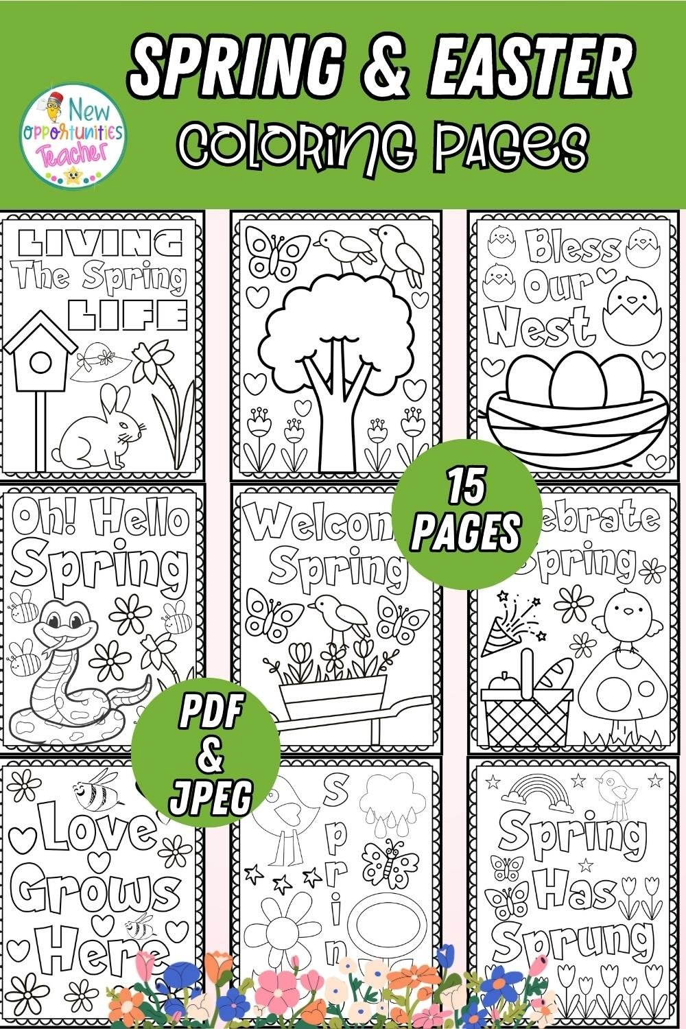Printable Spring Word Search Puzzles 50 Words