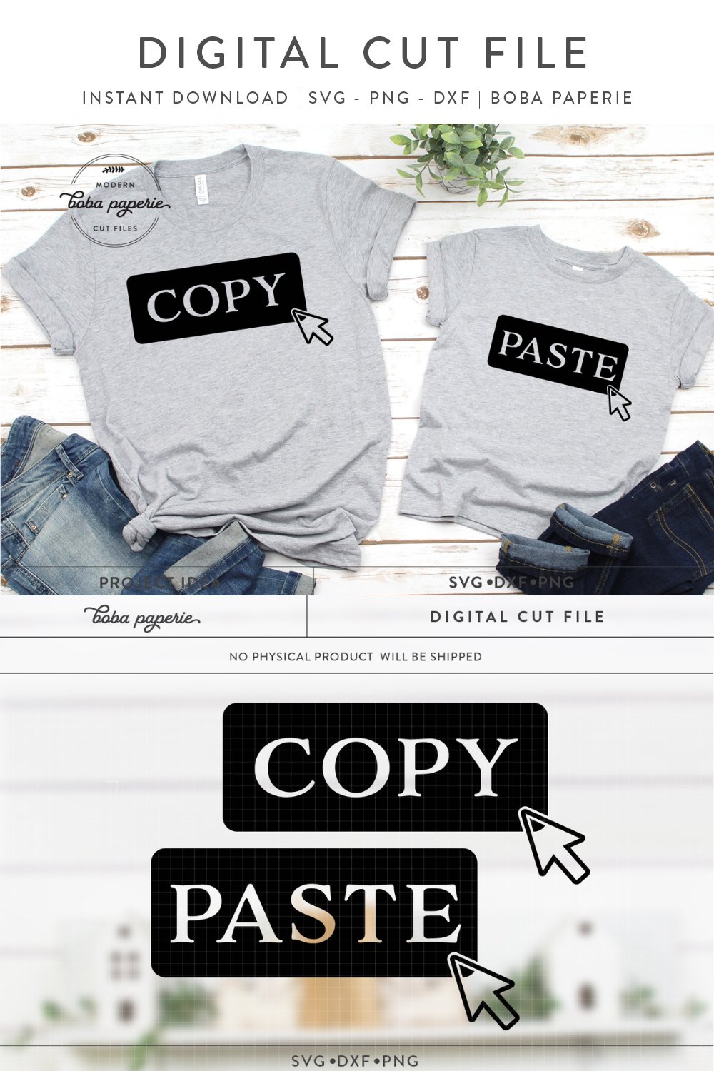 Copy Paste SVG| Mom and me | Dad and me shirt (2007774)