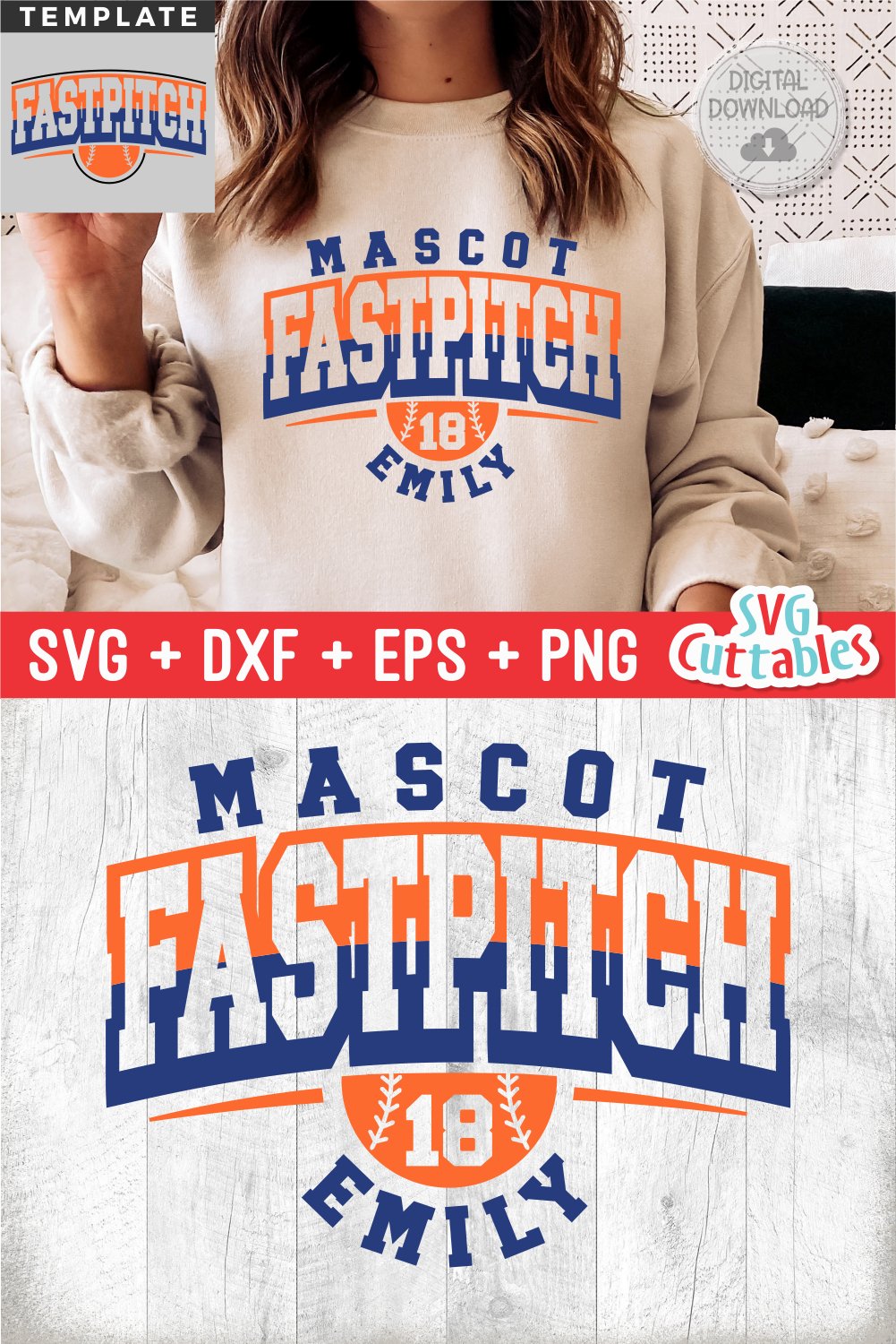 Fastpitch SVG | Fastpitch Template 006