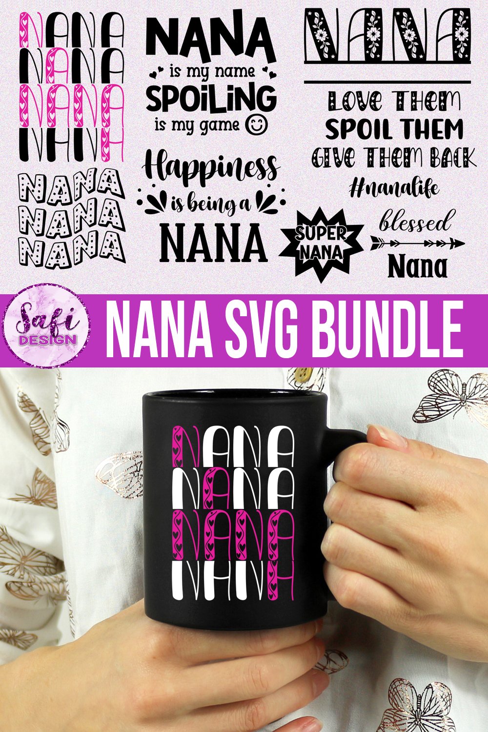 Nana SVG Cut File Bundle