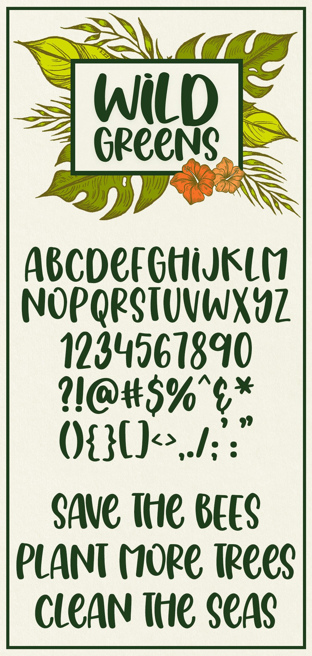 Wild Greens Font