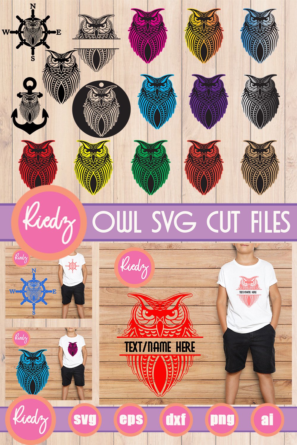 Owl Svg Cut Files, Owl Clipart Png, Owl Vector, Owl