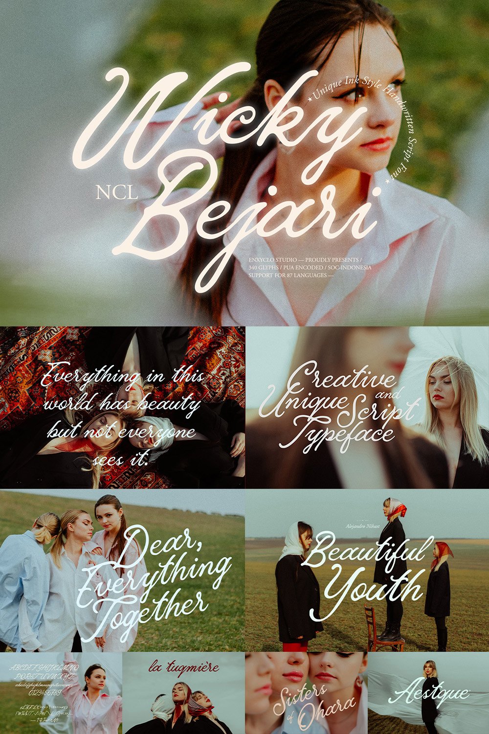 NCL WICKY BEJARI - Unique Script Font