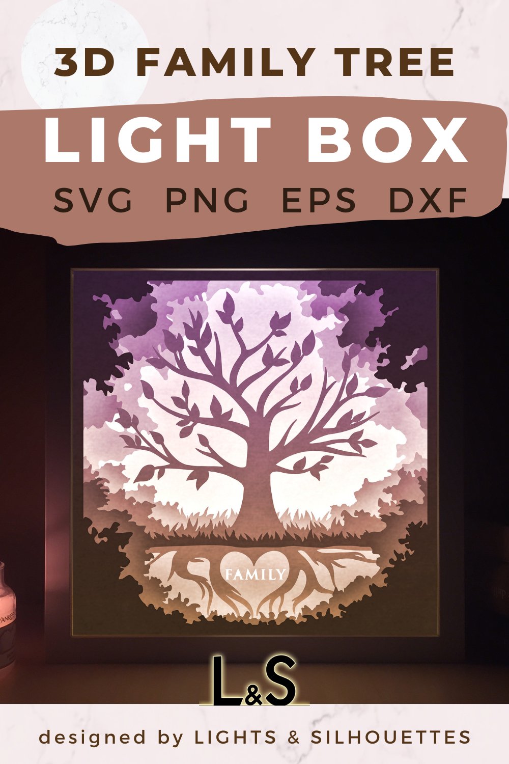 Family Tree Svg | Shadowbox Template