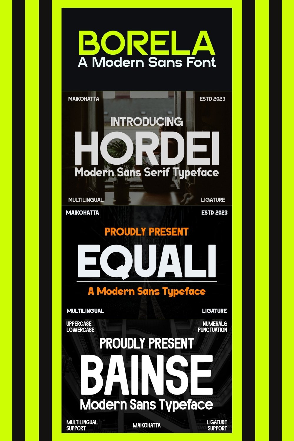 Modern Sans Serif Font Bundle (2659006)
